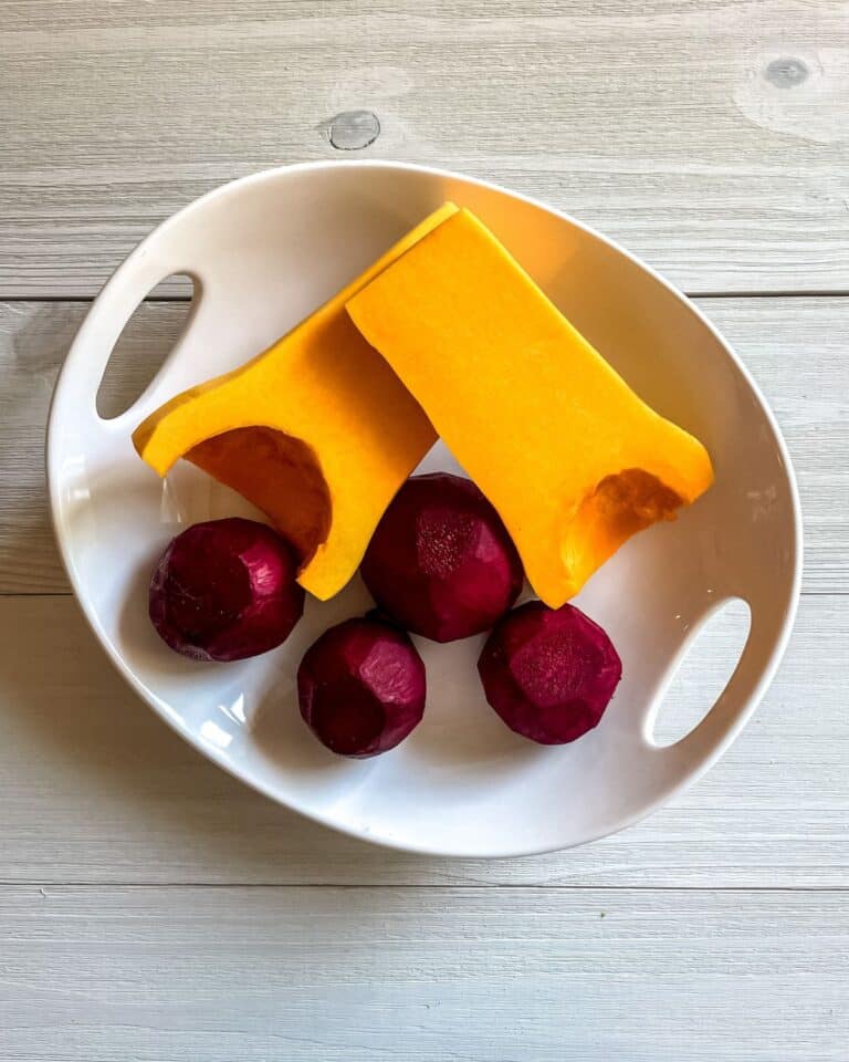 Butternut and Beetroot Salad - Sugar & Snap Peas