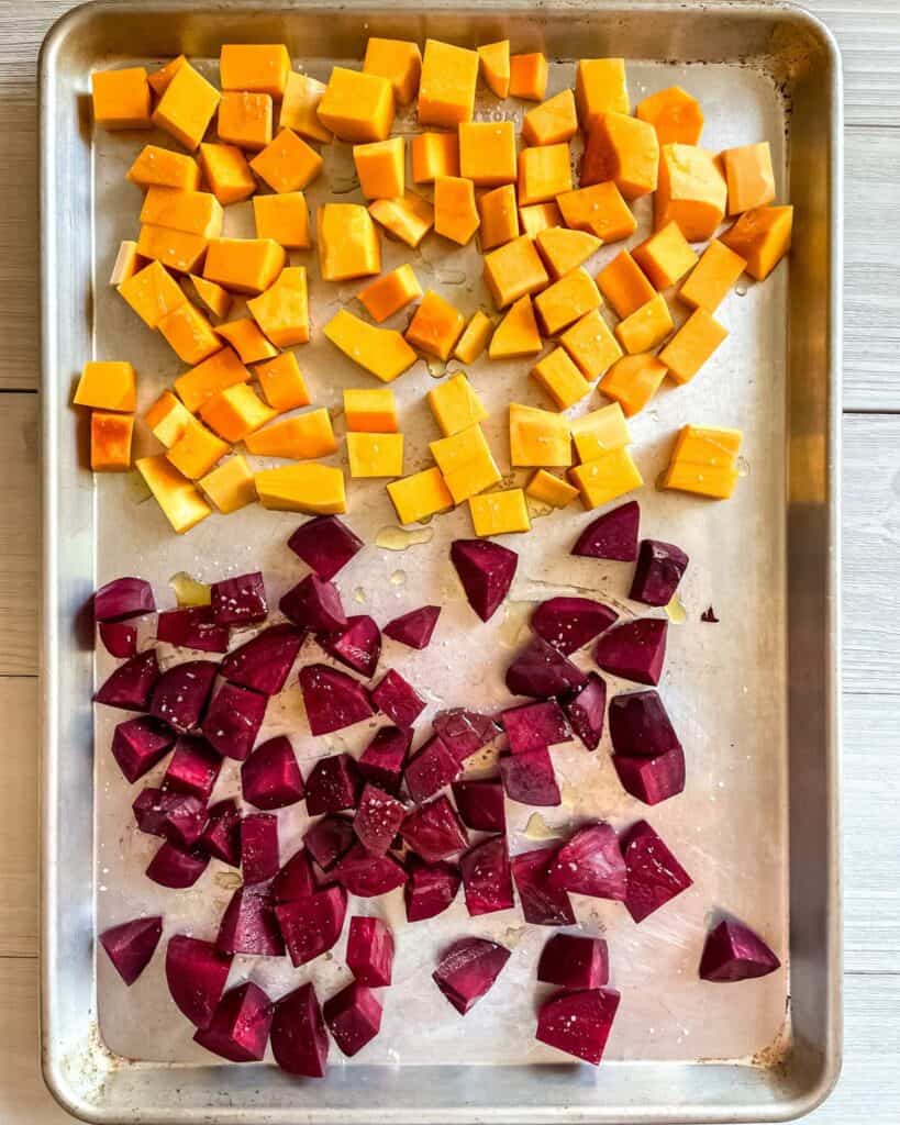 Butternut and Beetroot Salad - Sugar & Snap Peas