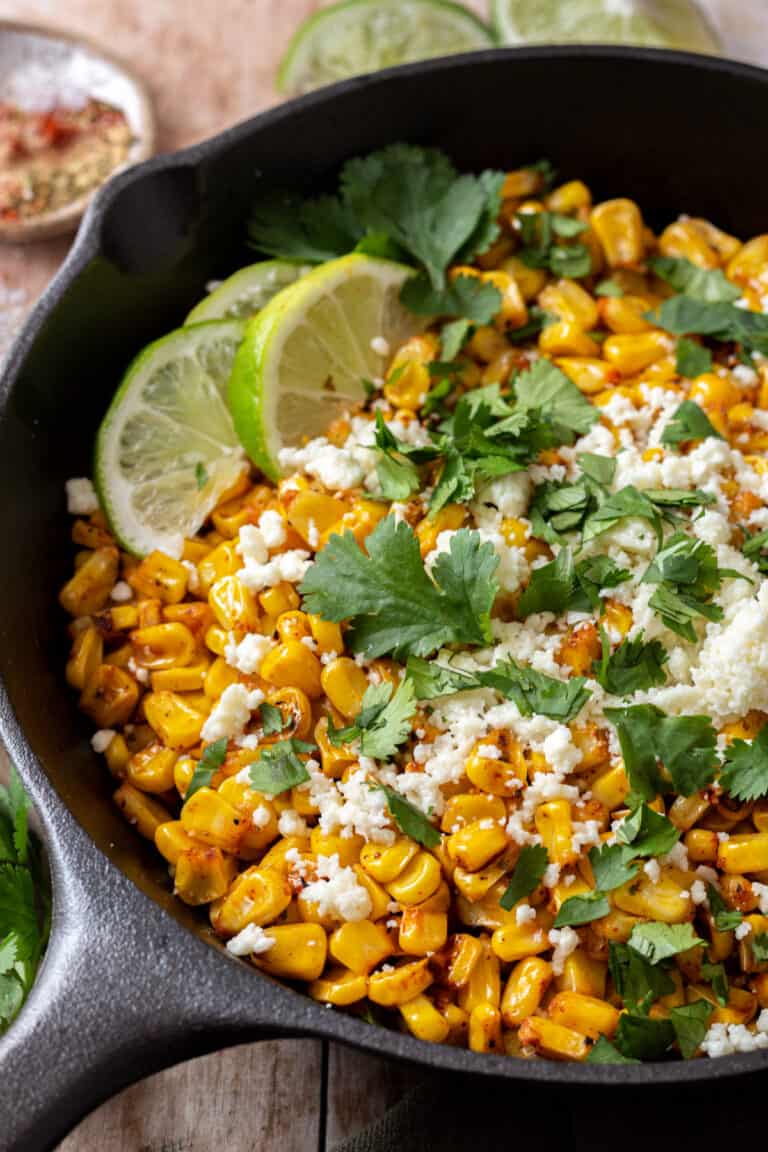 Mexican Blackened Corn (with frozen corn) - Sugar & Snap Peas
