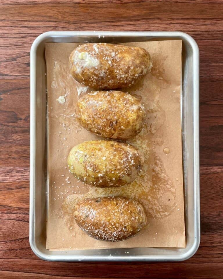 Perfect Baked Potato (without foil) - Sugar & Snap Peas