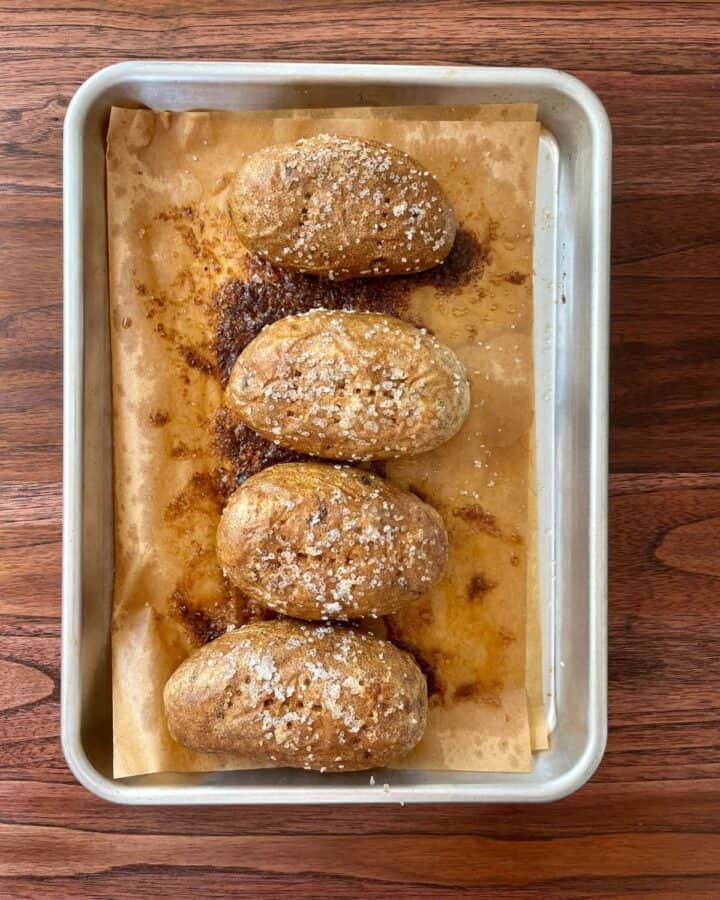 Perfect Baked Potato (without foil) - Sugar & Snap Peas