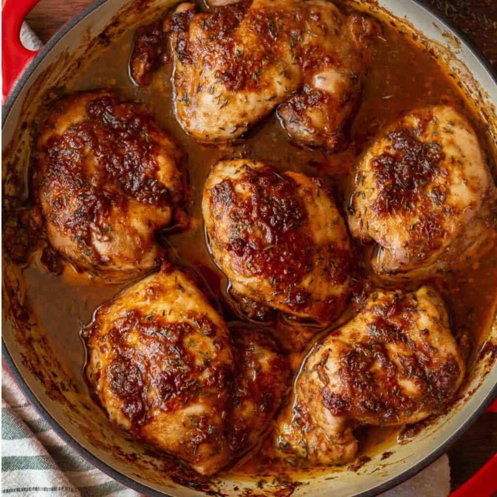 Balsamic Chicken Thighs (Boneless) - Sugar & Snap Peas